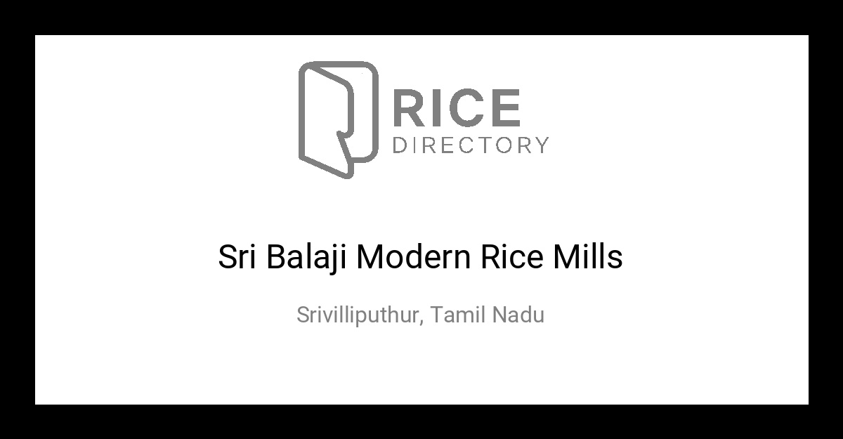 Sri Balaji Modern Rice Mills - Rice Directory